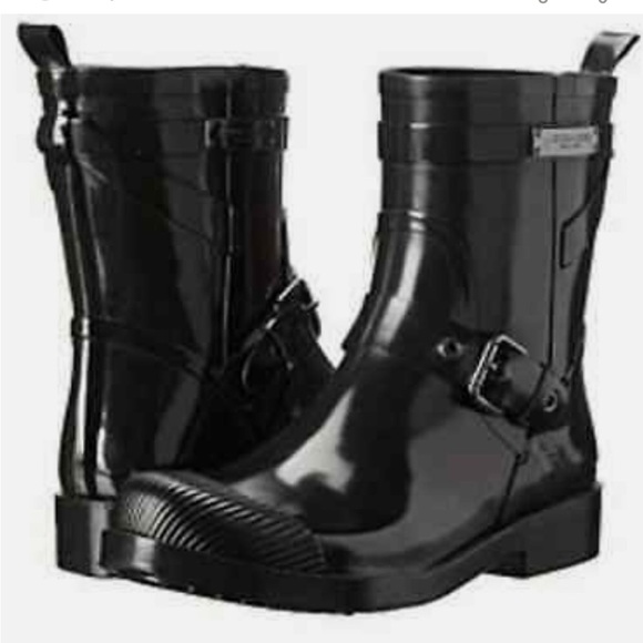 Coach | Shoes | Coach Lester Rubber Rain Boots Size 8 | Poshmark